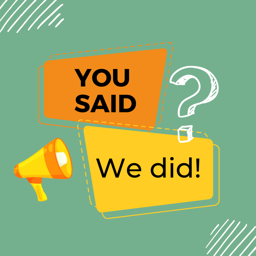 You Said, We Did! - Zest